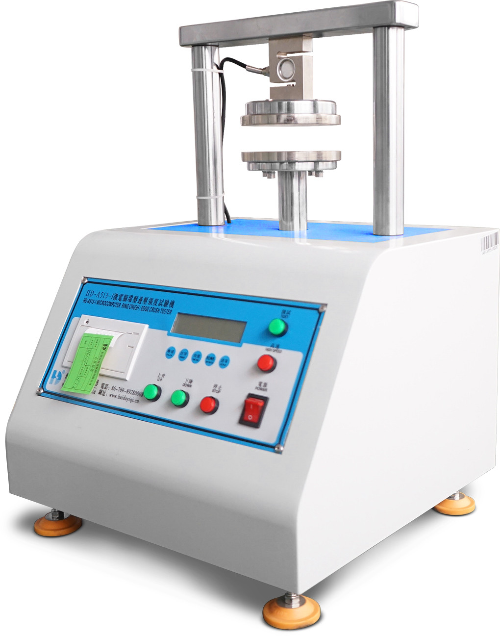 Automatic Paperboard Ring Crush and Edge Compressive Testing Machine