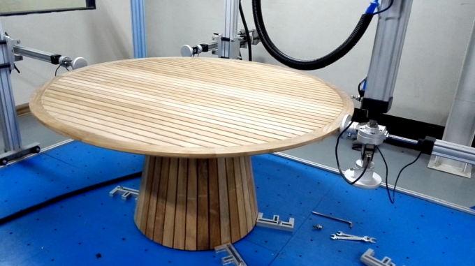 AC220V Furniture Testing Table Strength Test Machine Wooden Desk Panel